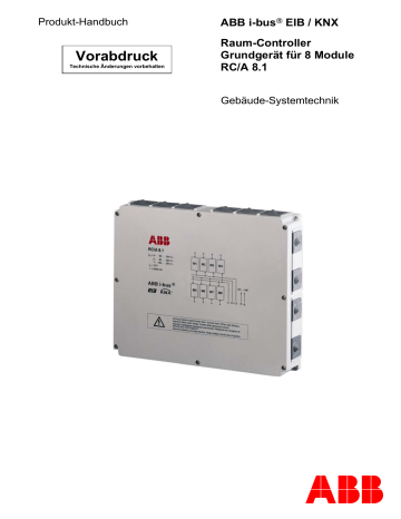 ABB i-bus EIB / KNX RC/A 8.1 Produkthandbuch | Manualzz