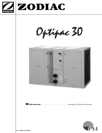 Zodiac Optipac 30 Montage- Und Gebrauchsanleitung | Manualzz