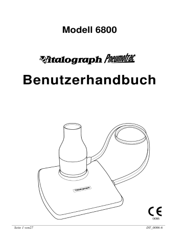Vitalograph 6800 Pneumotrac Benutzerhandbuch | Manualzz