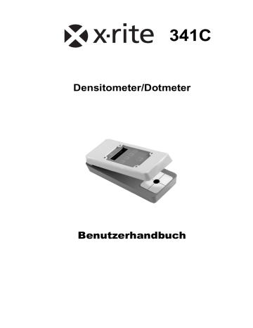 X-Rite 341C Benutzerhandbuch | Manualzz