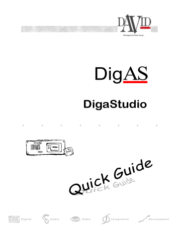 DAVID DigAS DigaStudio Handbuch | Manualzz