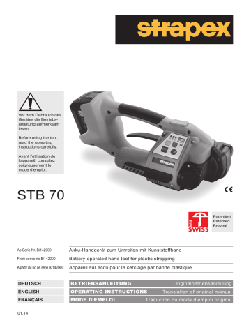 strapex STB 70 Betriebsanleitung | Manualzz
