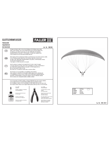 Faller 180340 Anleitung | Manualzz