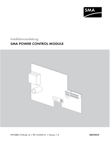 SMA Power Control Module Installationsanleitung | Manualzz