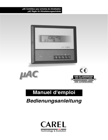 Carel mAC Regler Bedienungsanleitung | Manualzz