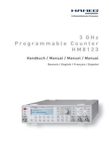 Hameg HM8123 Handbuch | Manualzz