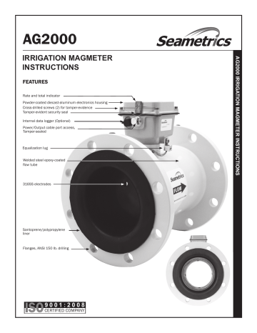 Seametrics AG2000 Instructions | Manualzz