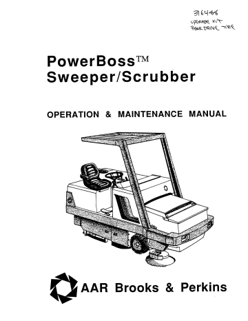 PowerBoss TSS-78-88 Series Operation and Maintenance Manual | Manualzz