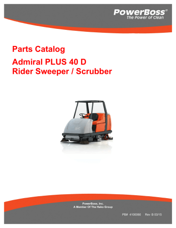 PowerBoss Admiral PLUS 40D Parts Manual | Manualzz