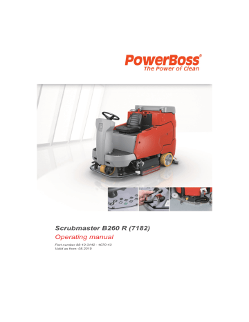 PowerBoss SCRUBMASTER B260 R Rider Scrubber User Manual | Manualzz