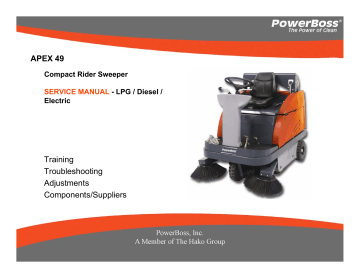 PowerBoss APEX 47 Rider Sweeper Service Manual | Manualzz