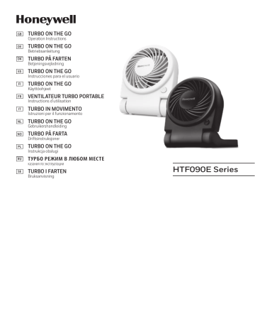 Honeywell HTF090 Turbo On The Go USB powered Fan instruction manual | Manualzz