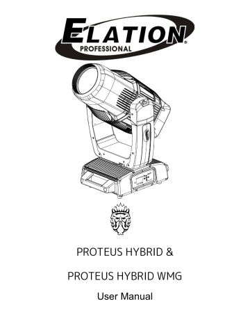Elation PROTEUS HYBRID User Manual | Manualzz