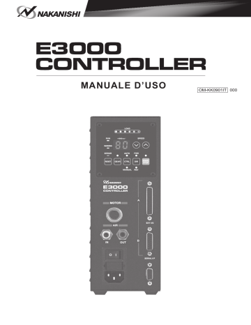 Nakanishi E3000 Controller Manuale del proprietario | Manualzz