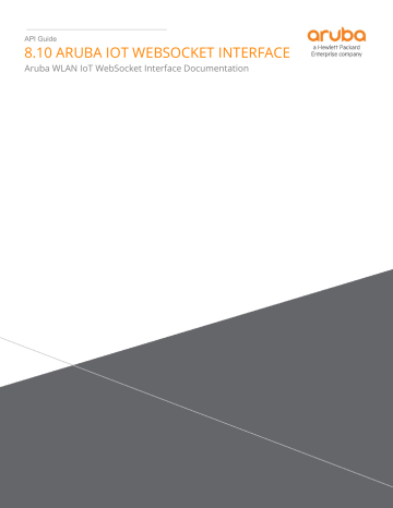 Aruba 8.10 ArubaOS IoT User Guide | Manualzz
