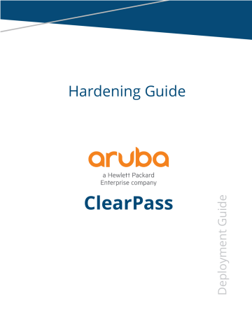 Aruba ClearPass Deployment Guide | Manualzz