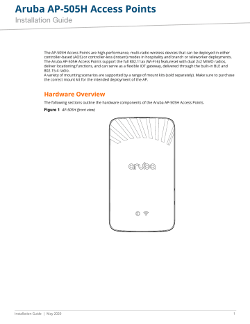 Aruba AP-505H Installation Guide | Manualzz