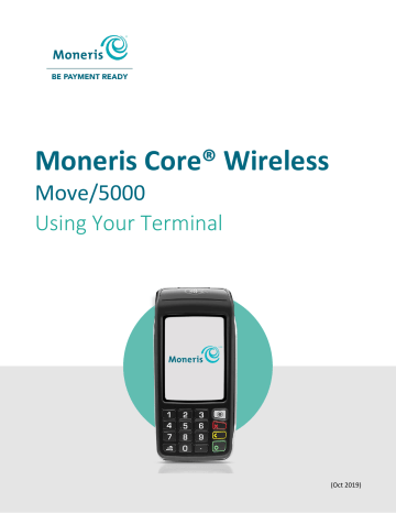 Moneris Move/5000 User Guide | Manualzz