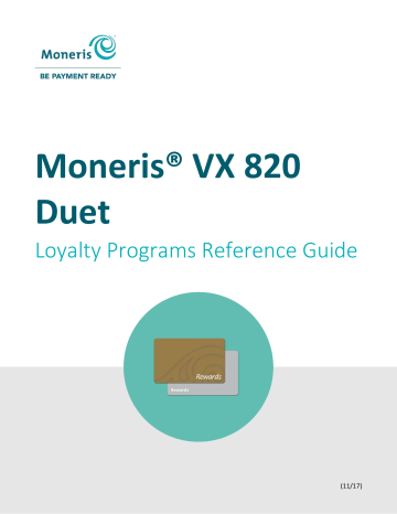 Moneris VX 820 Duet Reference guide | Manualzz
