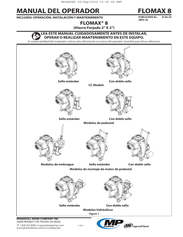 MP Pumps FLOMAX 8 Hierro Forjado Manual de usuario | Manualzz