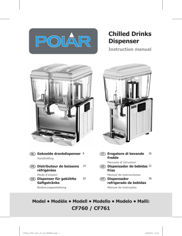 Polar CF760 G-Series Chilled Drinks Dispenser Benutzerhandbuch | Manualzz