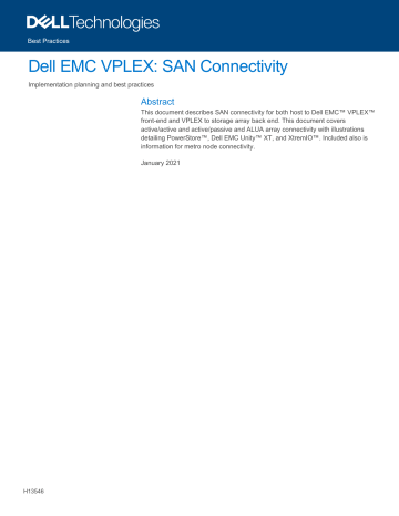 Dell VPLEX VS6 storage enterprise Owner's Manual | Manualzz