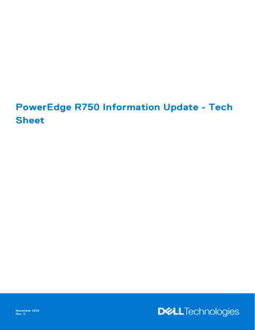 Dell PowerEdge R750 server Specifications | Manualzz