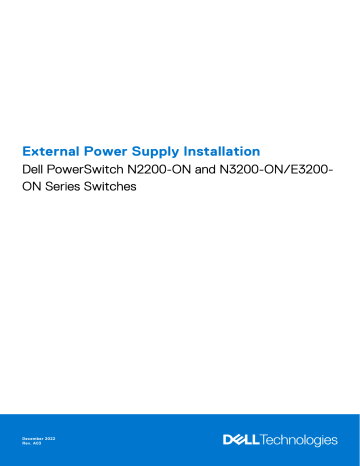 Dell PowerSwitch N3200-ON Series User's guide | Manualzz