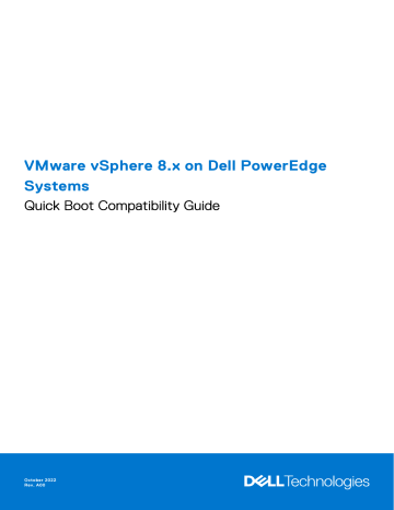 Dell VMware ESXi 8.x software Owner's Manual | Manualzz