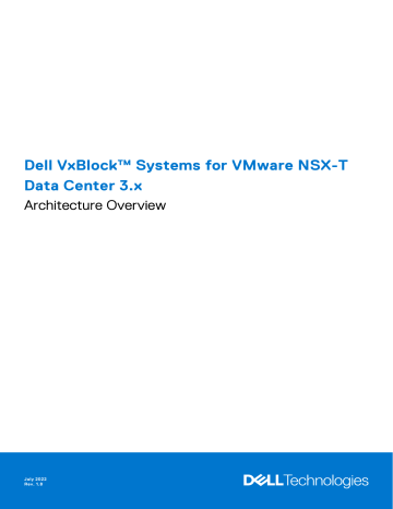 Dell VxBlock System 1000 converged system Specifications | Manualzz