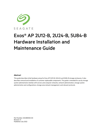 Seagate Installation and Maintenance Guide | Manualzz