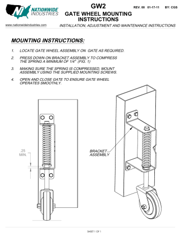 Nationwide Industries GW2 Instructions | Manualzz