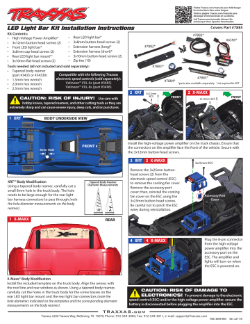 Traxxas XRT Instructions | Manualzz