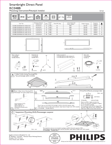 Philips RC048B LED38S/840 PSU W30L120 GM 操作说明 | Manualzz