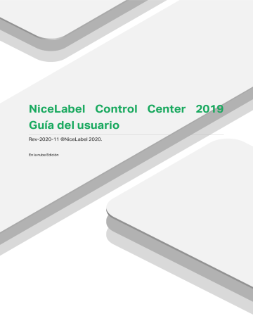 NiceLabel 2019 Control Center Cloud Guía del usuario | Manualzz