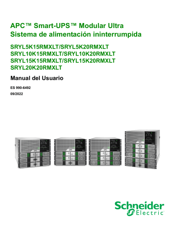 Schneider Electric Smart-UPS Modular Ultra Manual de usuario | Manualzz