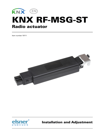 Elsner KNX RF-MSG-ST Manual | Manualzz
