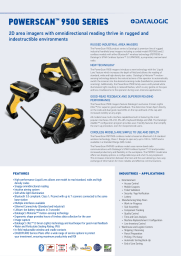 Datalogic PowerScan PD9531 - Reference guide, Owner's manual, User guide