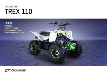 Crossfire Trex 110 ATV Spec Sheet | Manualzz