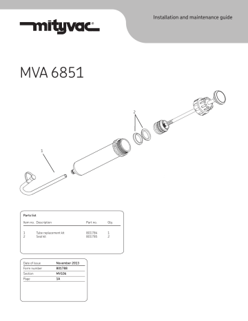 Mityvac Model MVA6851 User Manual | Manualzz