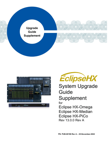 Clear-Com Eclipse HX System Owner's Manual | Manualzz