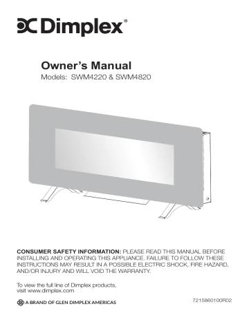 Dimplex X-SWM4220 Owner's Manual | Manualzz