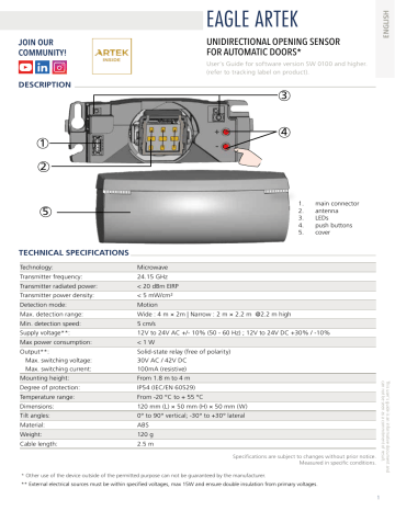 BEA EAGLE ARTEK User Guide | Manualzz