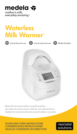 Medela Waterless Milk Warmer Instruction Manual | Manualzz