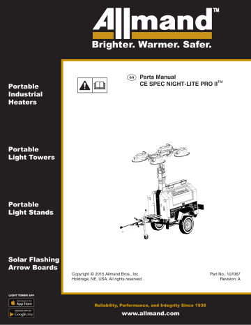 Allmand CE NL Pro II Light Tower Parts Manual | Manualzz