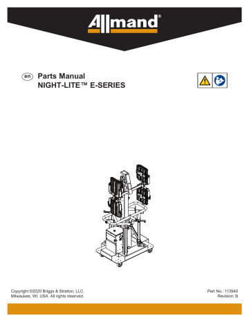 Allmand Night-Lite E-Series Portable Light Parts Manual | Manualzz