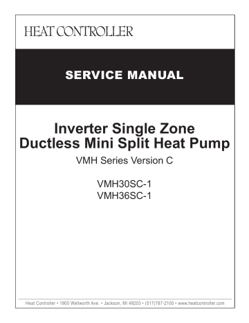 MARS Mini-Splits VMH-SC Series 30-36K Service Manual | Manualzz