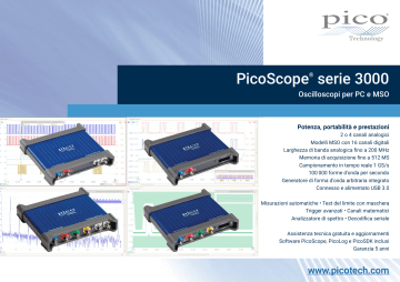 PICO PicoScope 3205D MSO Scheda dati | Manualzz