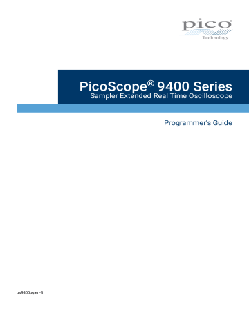 Pico PicoScope 9404-16 Programmer’s Guide | Manualzz