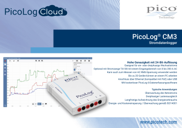 PICO PicoLog CM3 Datenblatt | Manualzz